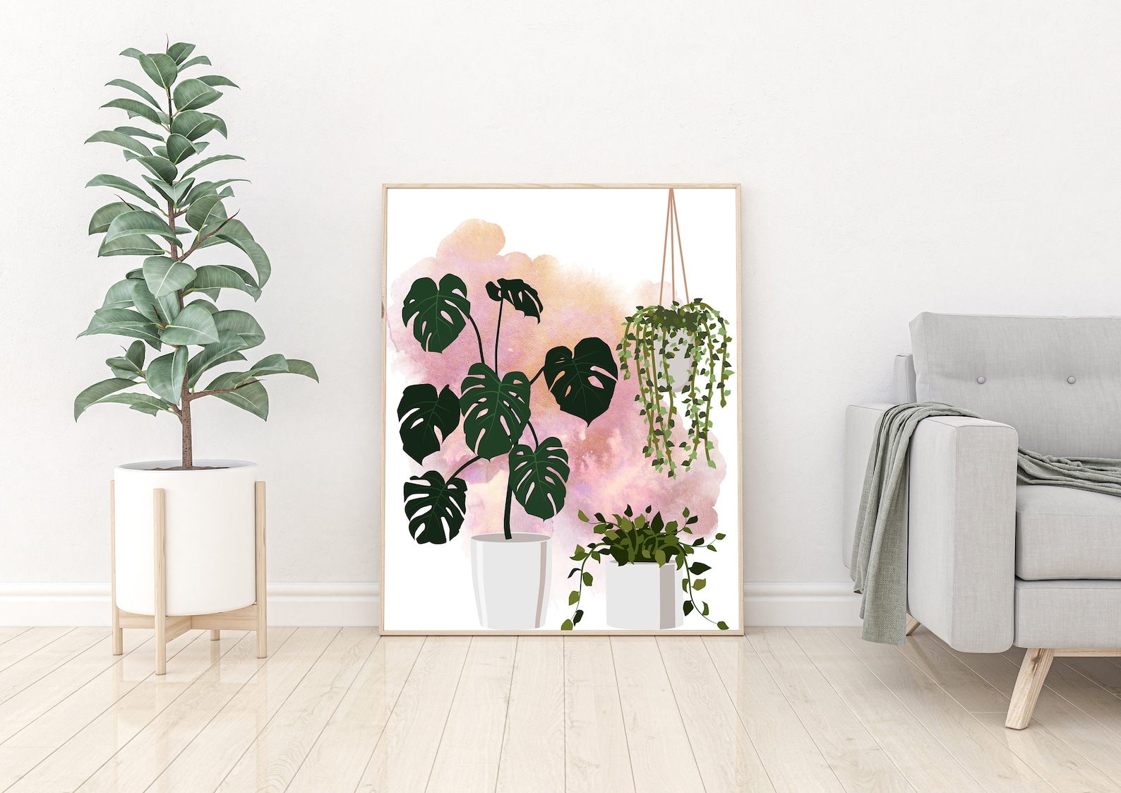Plant Print PRINTABLE WALL ART Plant Lover Decor Plant | Etsy