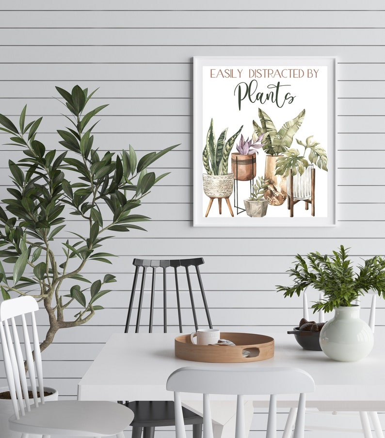 Plant Wall Art PRINTABLE WALL ART Plant Lover Wall Art - Etsy