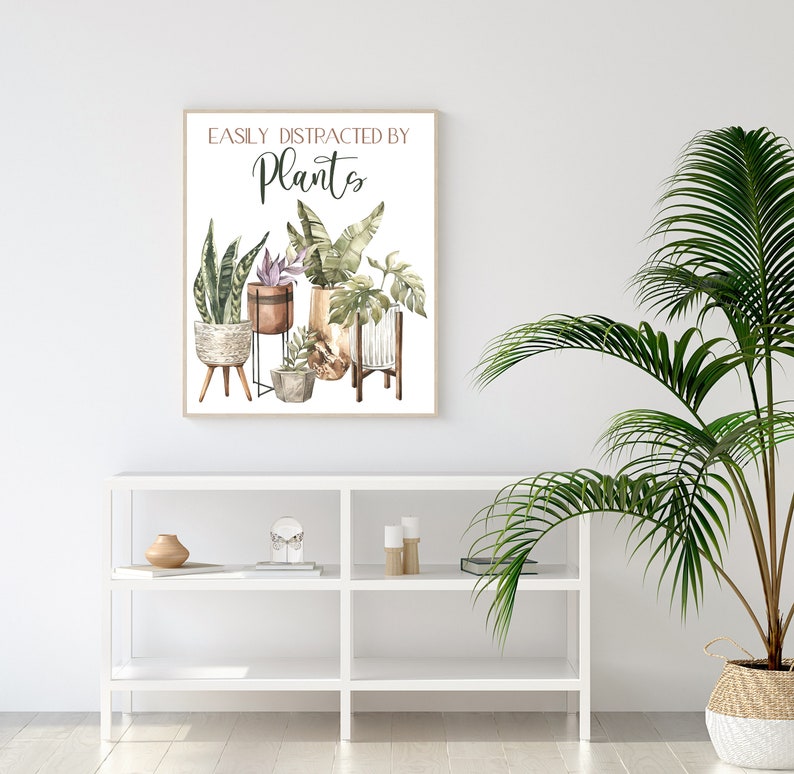 Plant Wall Art PRINTABLE WALL ART Plant Lover Wall Art - Etsy