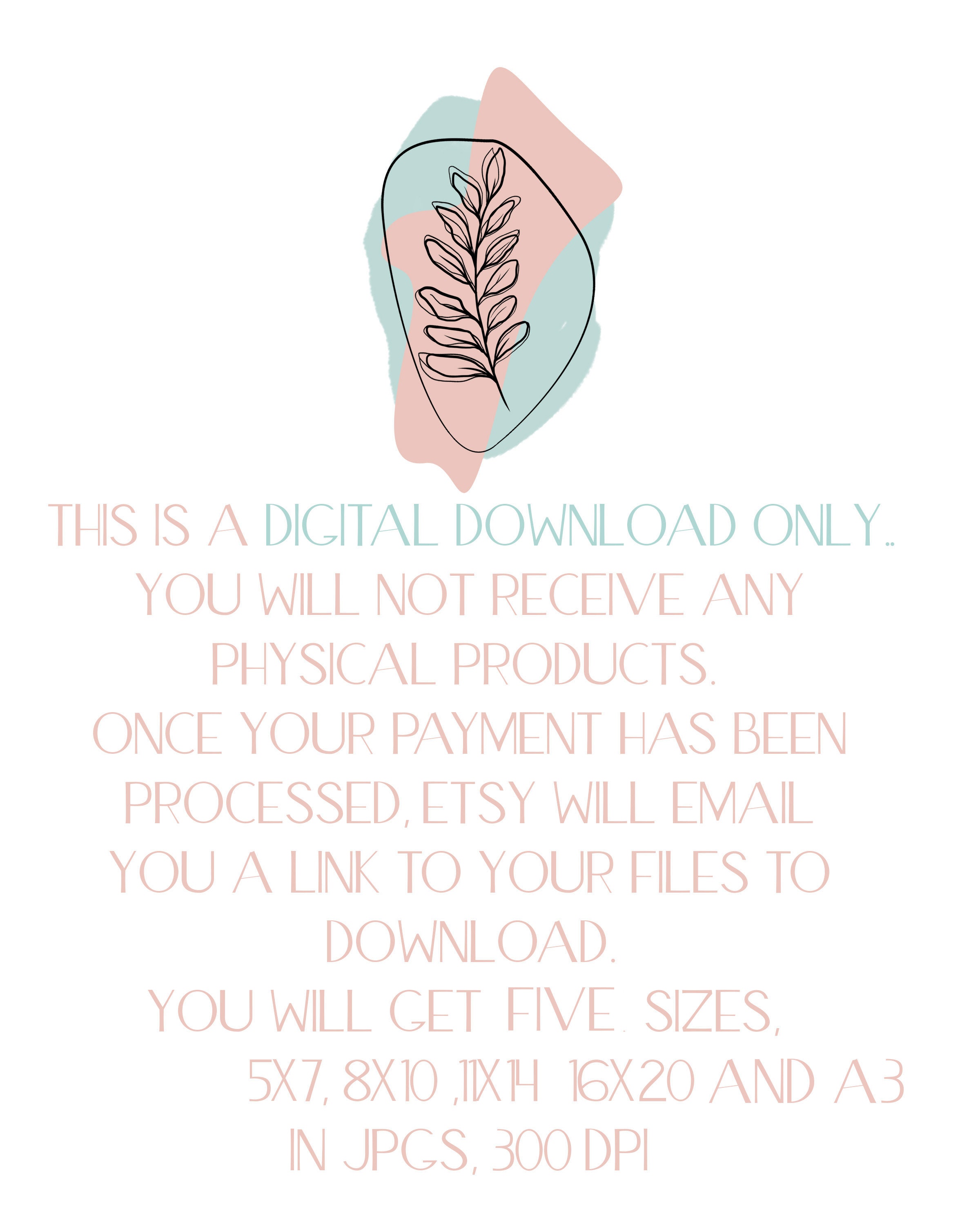 Plant Bathroom Print PRINTABLE WALL ART Bathroom Decor Bath | Etsy