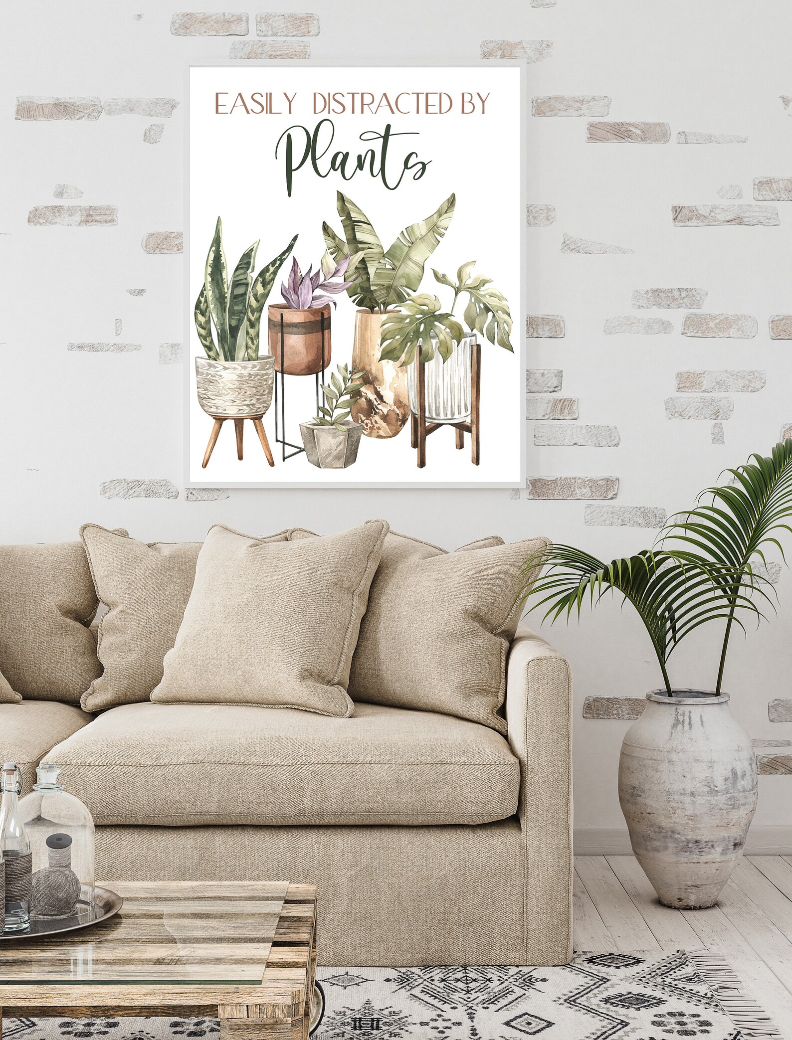 Plant Wall Art PRINTABLE WALL ART Plant Lover Wall Art - Etsy