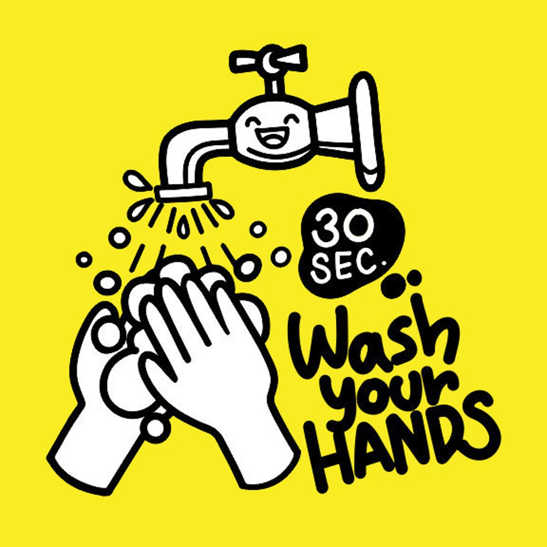 Aluminum Hand Washing Sign - Etsy