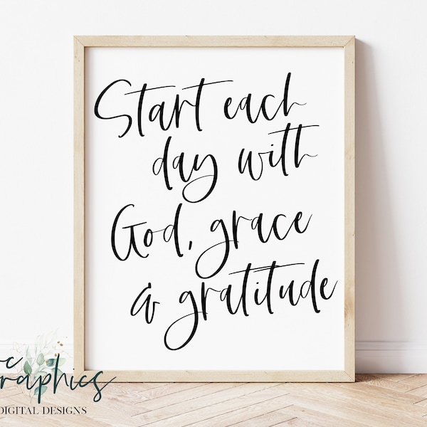 Grace and Gratitude Sign - Etsy