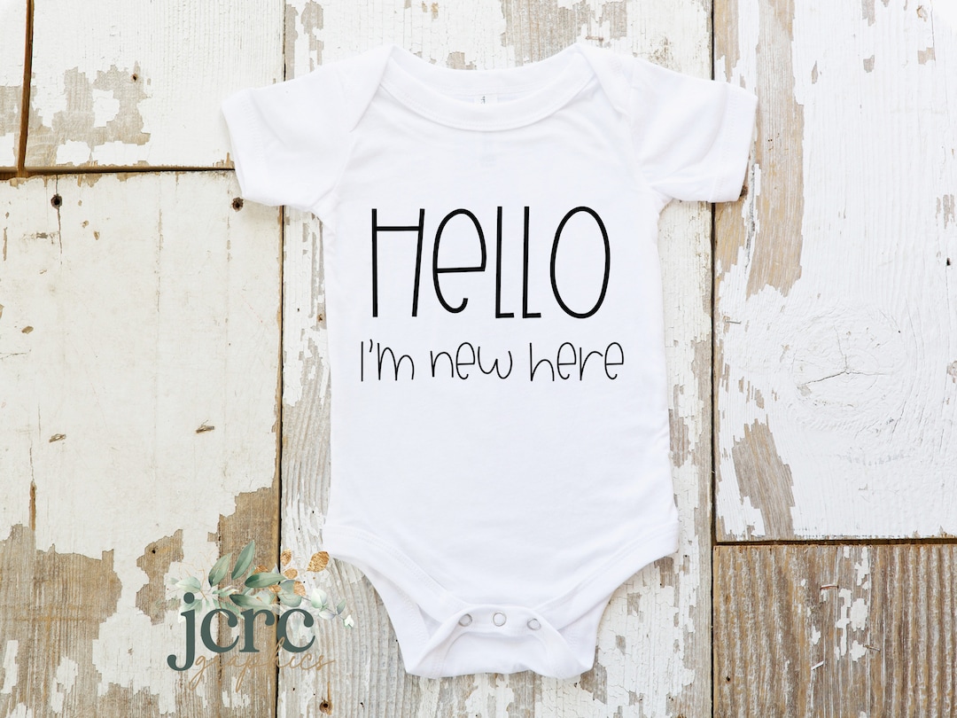 Hello I'm New Here SVG | Hi I'm New Here Svg | New Kid in Town Svg ...
