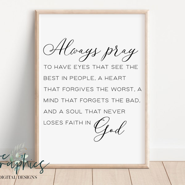 Always Pray - Etsy