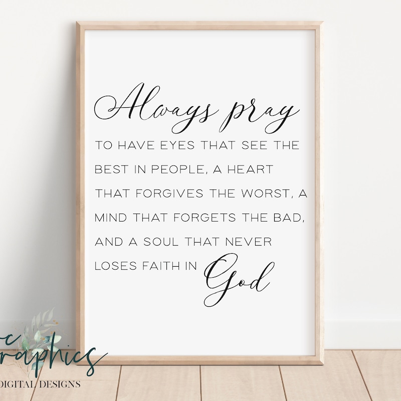 Always Pray - Etsy