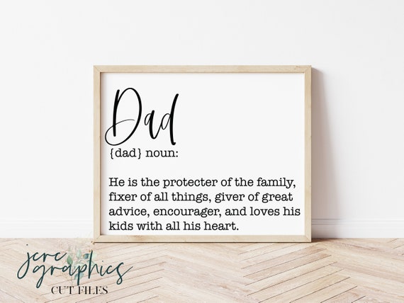 Dad Definition SVG Dad Svg Father Svg Father's Day | Etsy