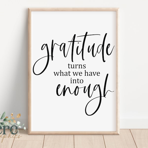 Gratitude Sign - Etsy