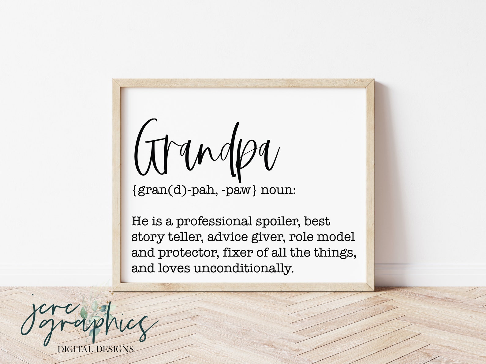 Grandpa Definition SVG | Grandpa Svg | Gifts for Grandpa | Blessed ...