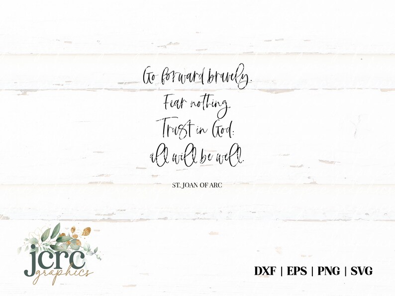 Go Forward Bravely SVG | Trust in God Svg | Religious Sign Svg ...