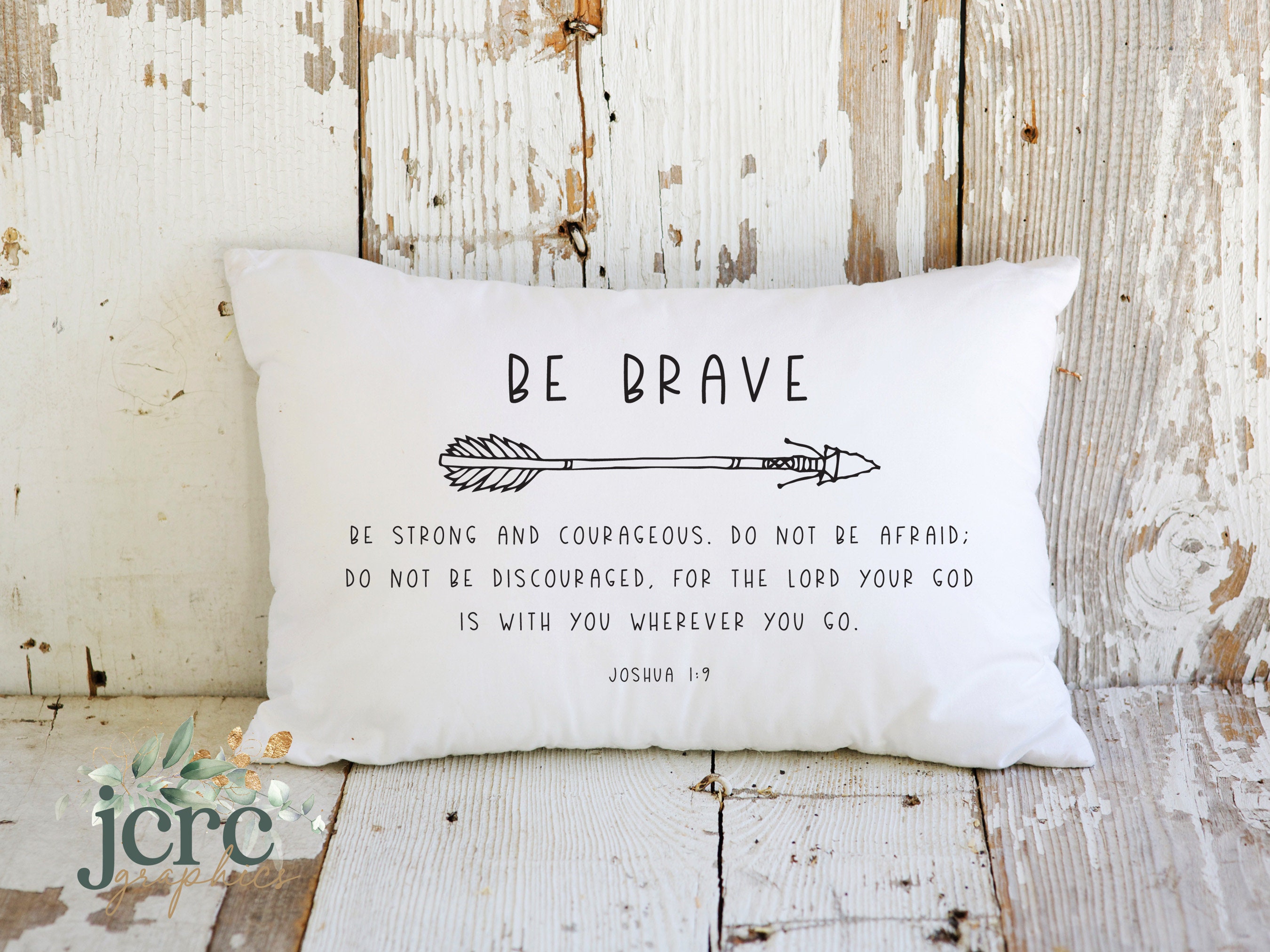 Wees moedig wees sterk en moedig SVG Jozua 1:9 Kwekerij - Etsy Nederland