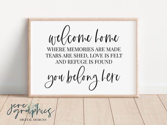 Welcome Home SVG Entryway Sign Svg Entryway Decor | Etsy