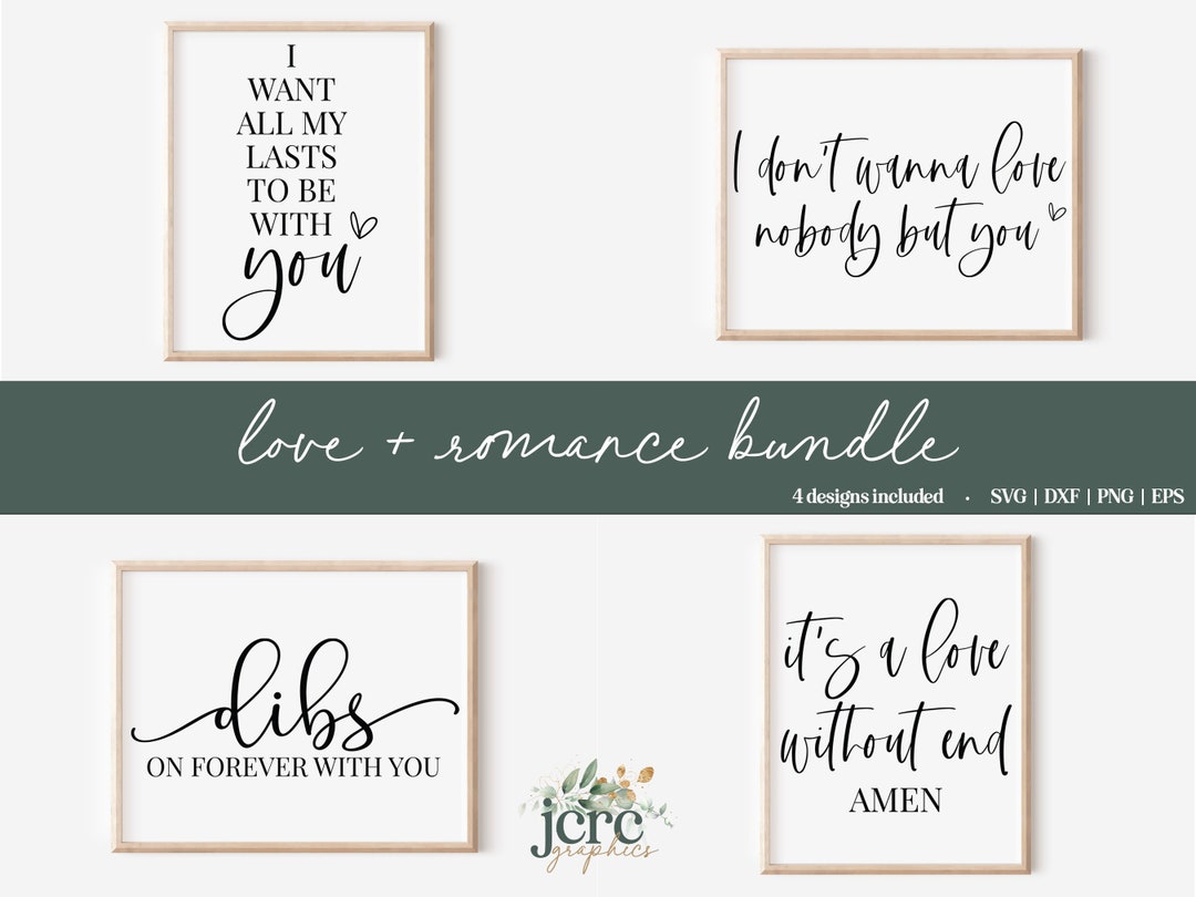 Love Romance Sign SVG BUNDLE Bedroom Sign Svg - Etsy