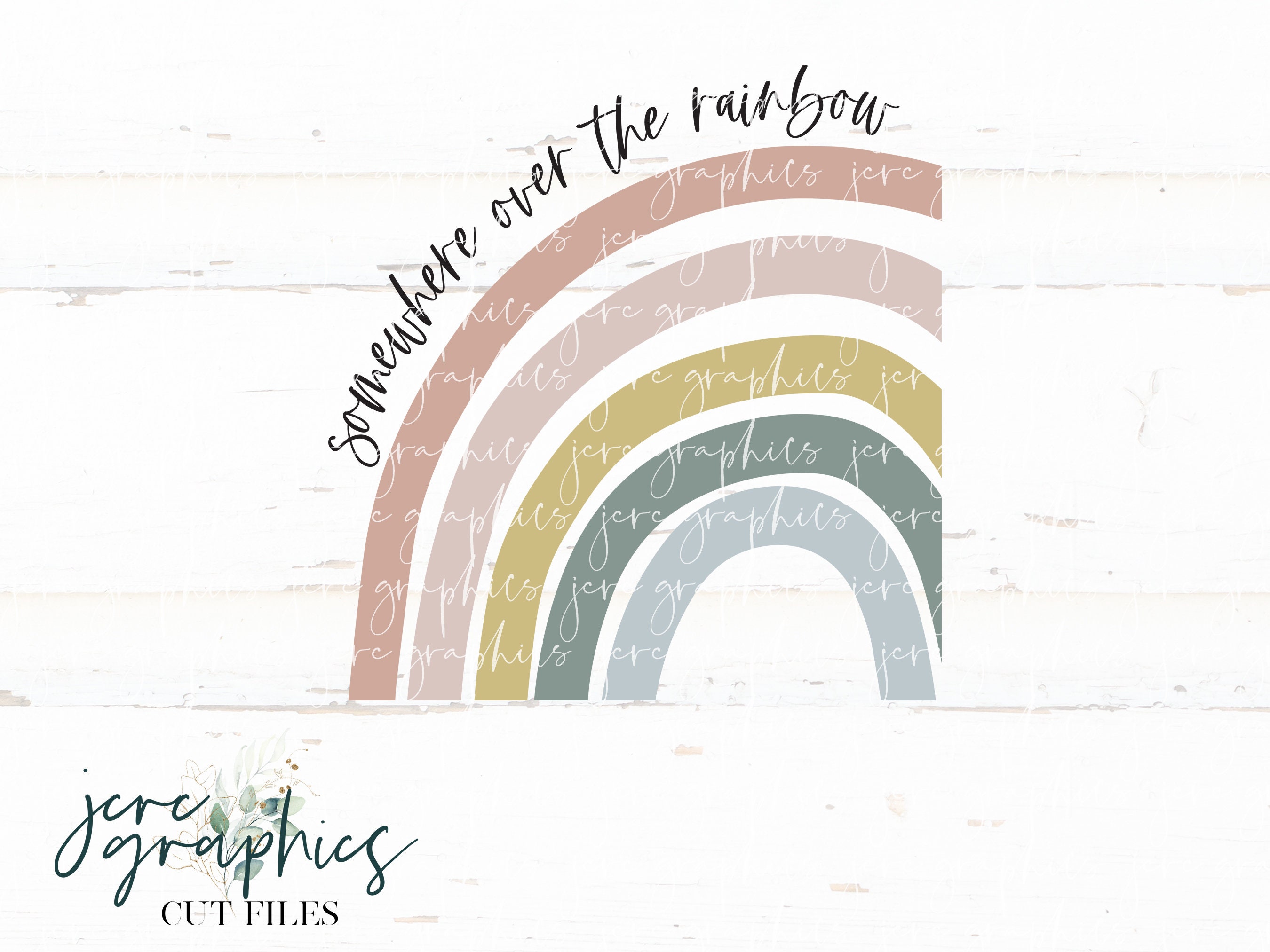 Somewhere Over the Rainbow SVG Nursery Sign SVG Above the - Etsy