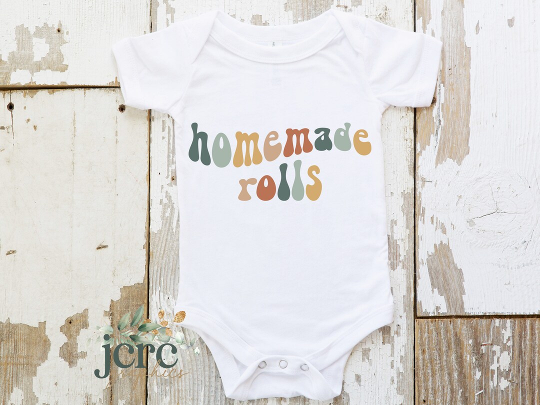 Homemade Rolls SVG | Retro Thanksgiving Design for Kids | Great for ...