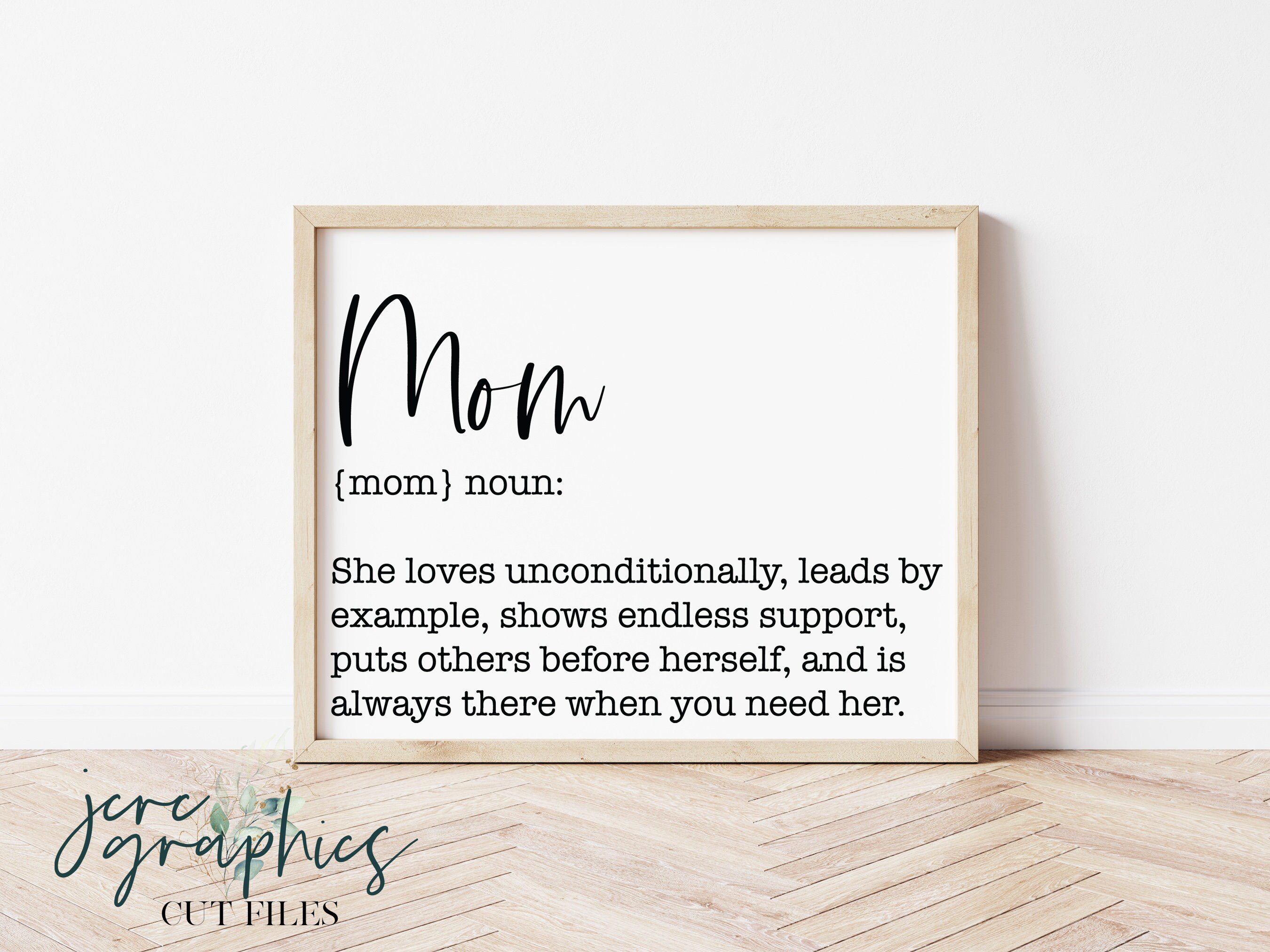 Mom Definition SVG Mom Svg Mother Svg Mother's Day | Etsy