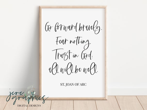 Go Forward Bravely SVG Trust in God Svg Religious Svg - Etsy
