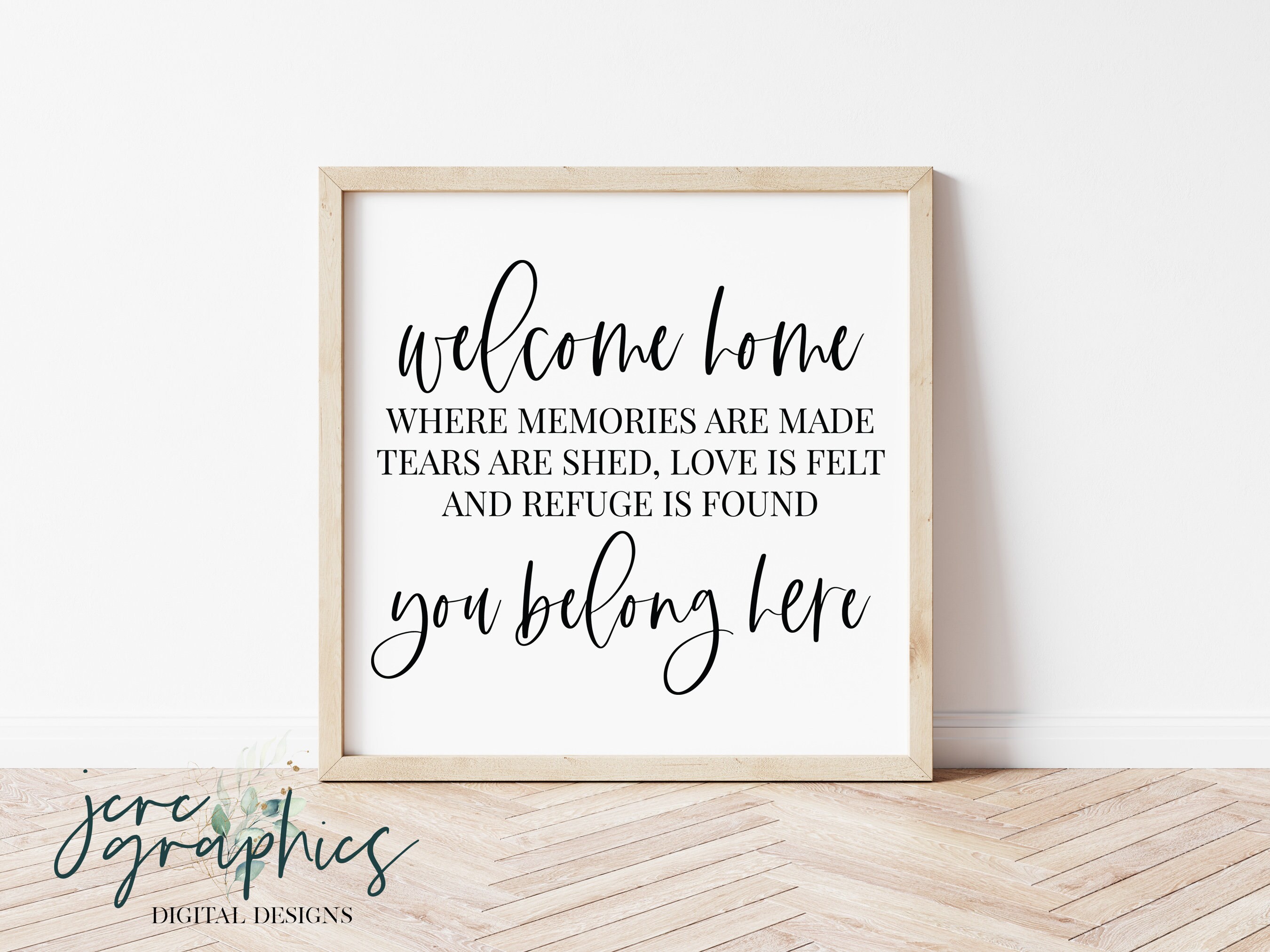 Welcome Home SVG Entryway Sign Svg Entryway Decor | Etsy