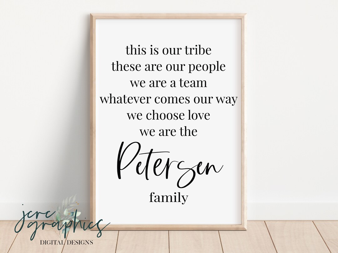 PERSONALIZED This is Our Tribe SVG | Personalized Sign Svg | Entryway ...