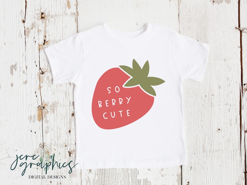 So Berry Cute SVG Strawberry Svg Cute Summer Svg - Etsy