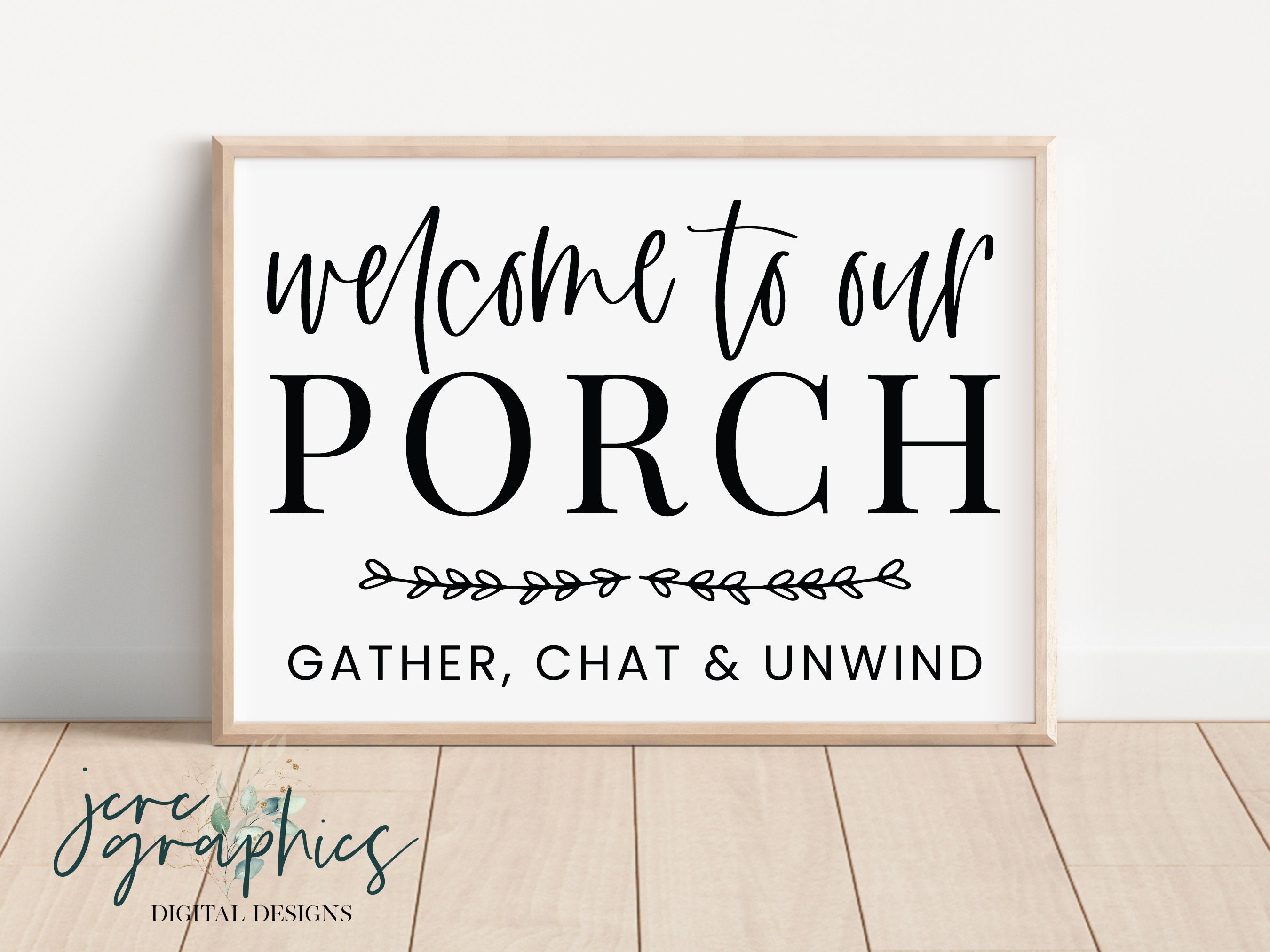 Welcome to Our Porch SVG Front Porch Sign Svg Front Porch - Etsy