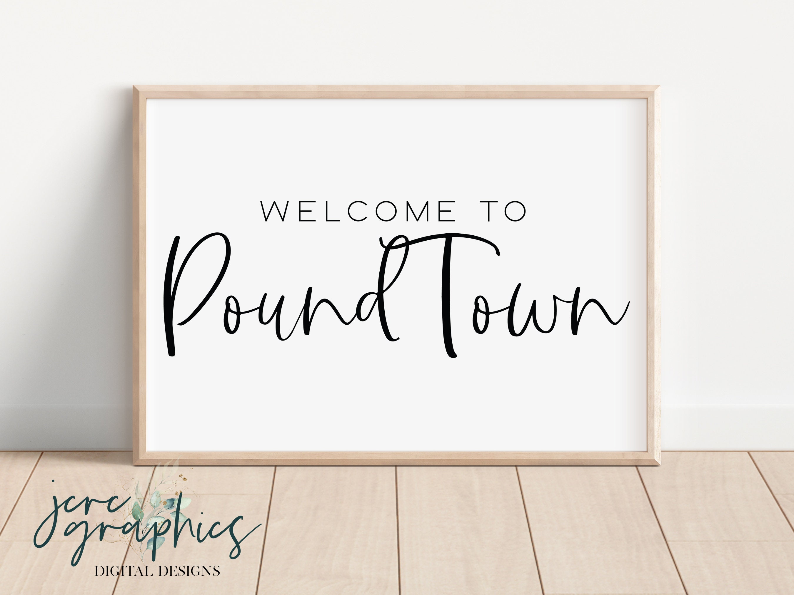Welcome to Pound Town SVG Funny Bedroom Sign Svg Above the - Etsy Canada