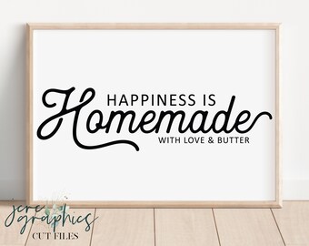 Homemade With Lots of Love and Butter Sign - Etsy