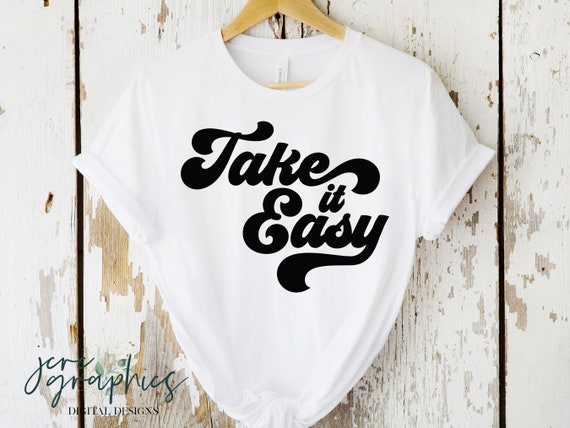 Take It Easy SVG Good Vibes Svg Retro Svg Summer Vibes - Etsy