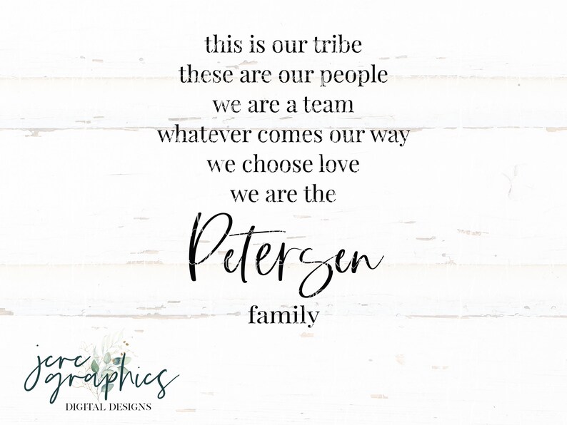 PERSONALIZED This is Our Tribe SVG Personalized Sign Svg - Etsy