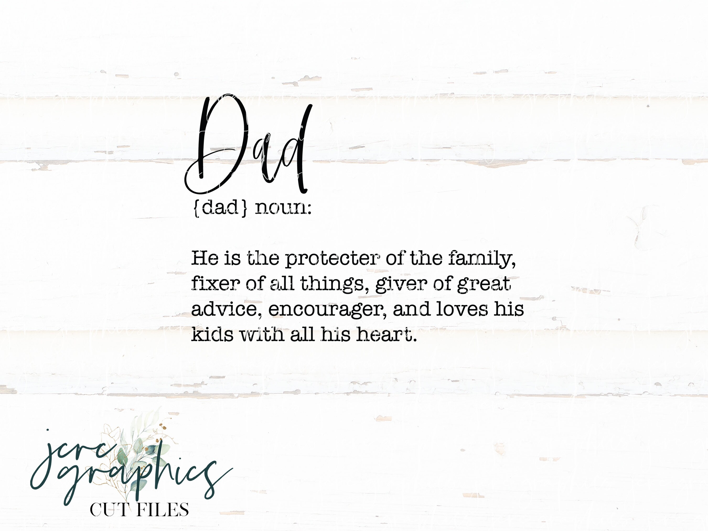 Dad Definition SVG Dad Svg Father Svg Father's Day | Etsy