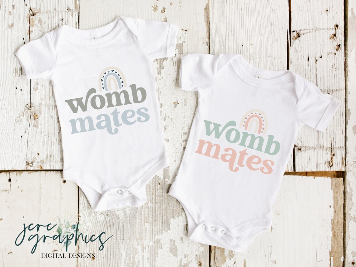 Womb Mates SVG Twin Baby Svg New Baby Svg Newborn Svg - Etsy