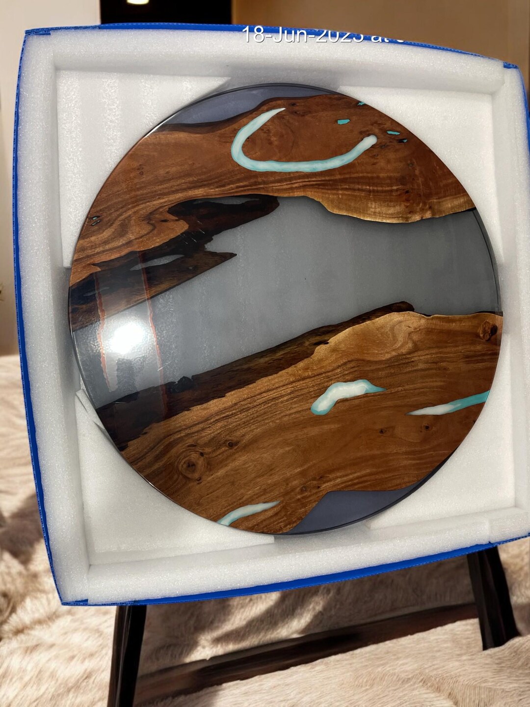 Exclusive Round Epoxy Coffee Table Luxurious Made to Order Handmade ...