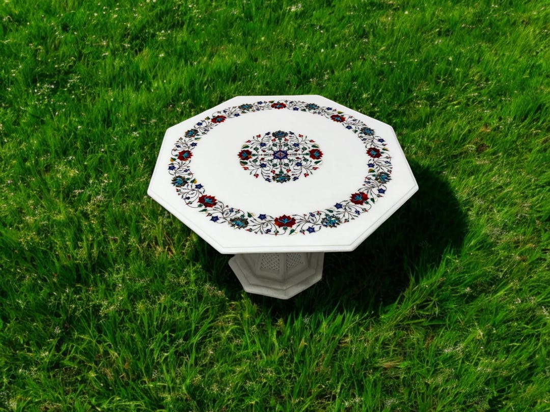 Exclusive Marble Octagonal Table Top for Outdoor Garden Decoration ...