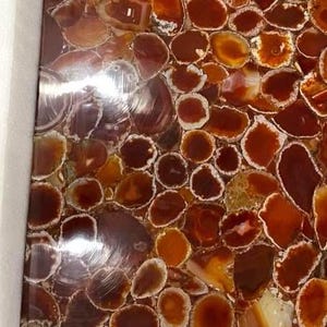 Rectangle Red Agate Dining Table Countertop Healing Crystal Gemstone ...