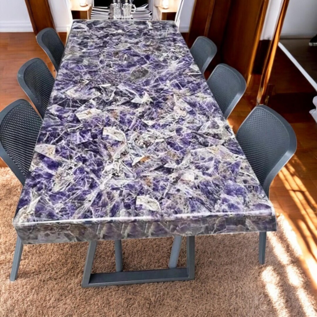 Amethyst Table Top / Stone Dining Table / Amethyst Coffee Table ...