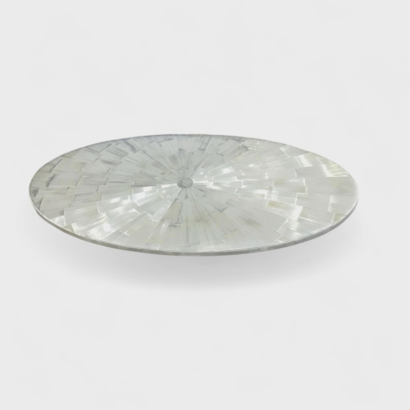 Oval Selenite Coffee Table Top: Handmade Healing Crystal Decor - Etsy