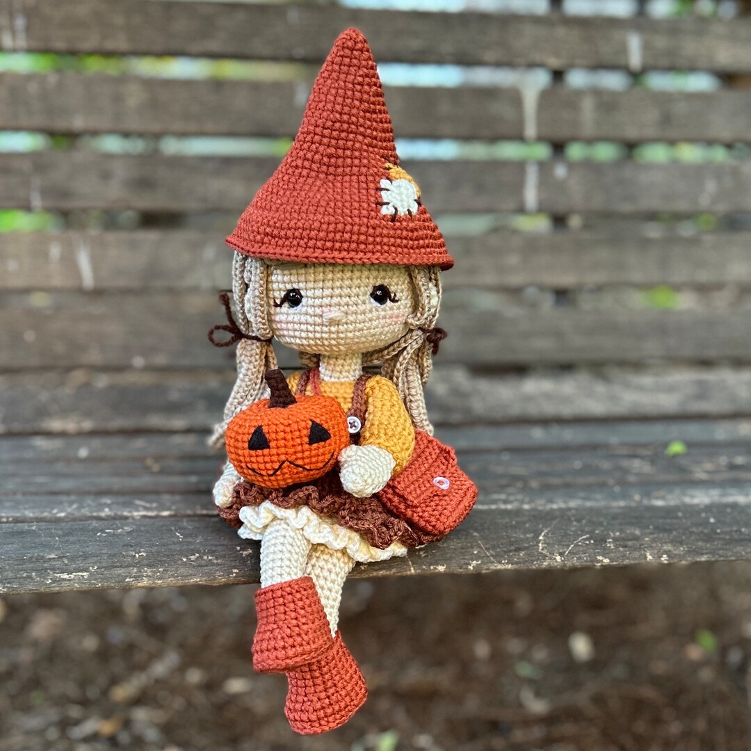 Witch Girl Doll Crochet Witch Girl Doll High Quality Handmade Gift for ...