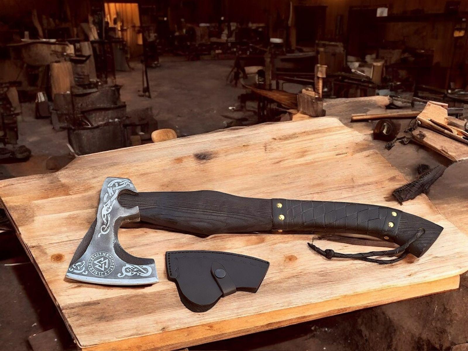 Axe With Sheath- Axe for Men- Gift for Outdoorsmen- Christmas Gift ...