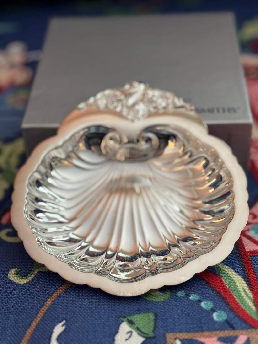 Silver Plate Wallace "baroque" Shell Shape Bon Bon Dish, Boxed, Pair - Etsy