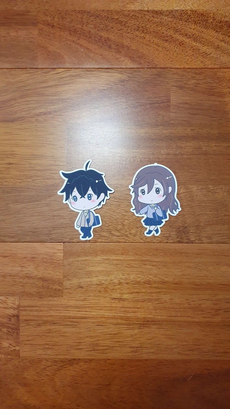 Horimiya Walking Chibi Sticker Set Couple Anime - Etsy