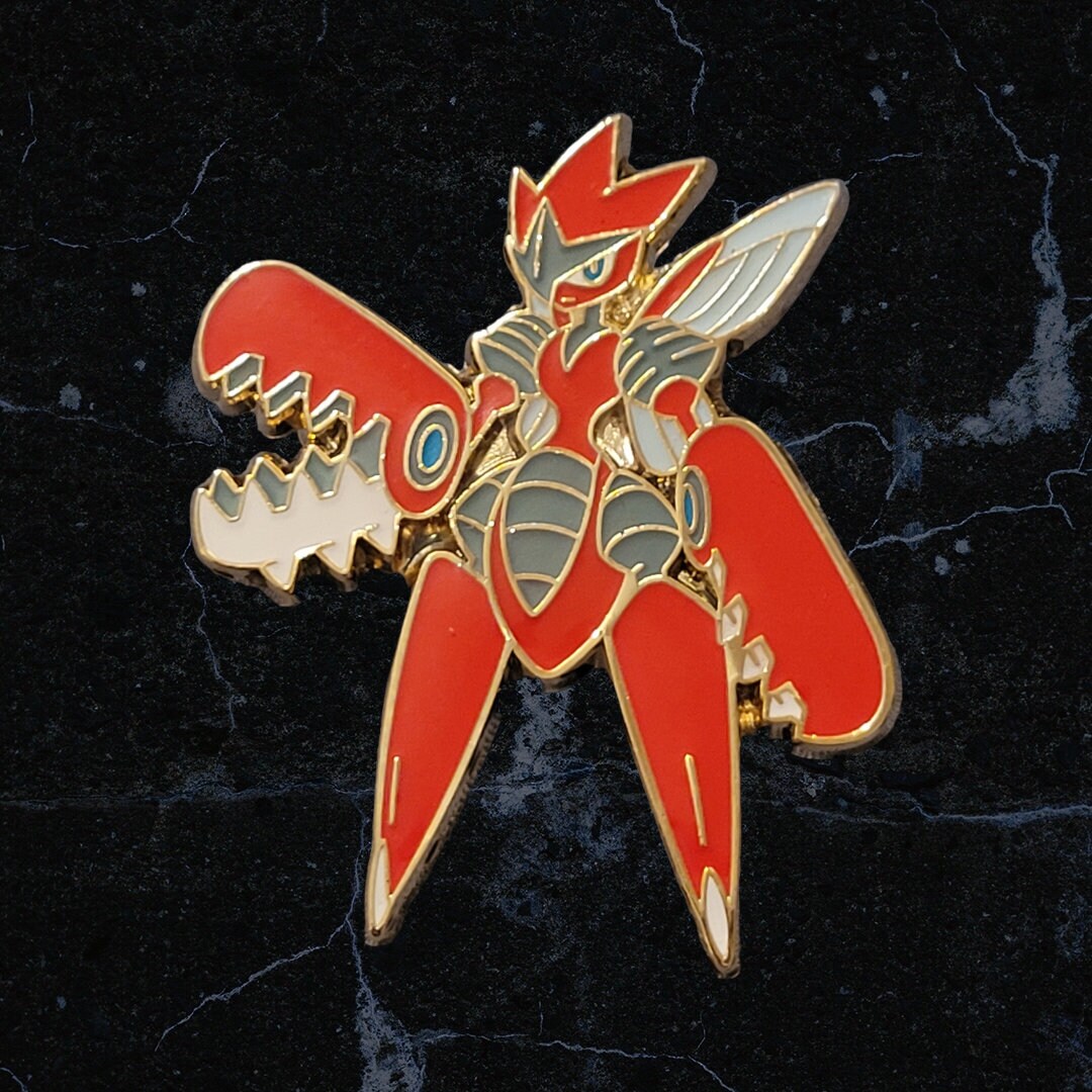 Pokémon Official Pin - Mega Scizor - Etsy