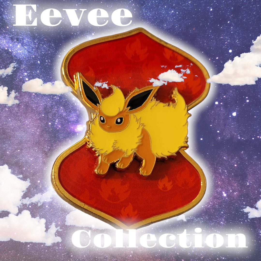 Pokémon Official Pin - Flareon Badge - Etsy