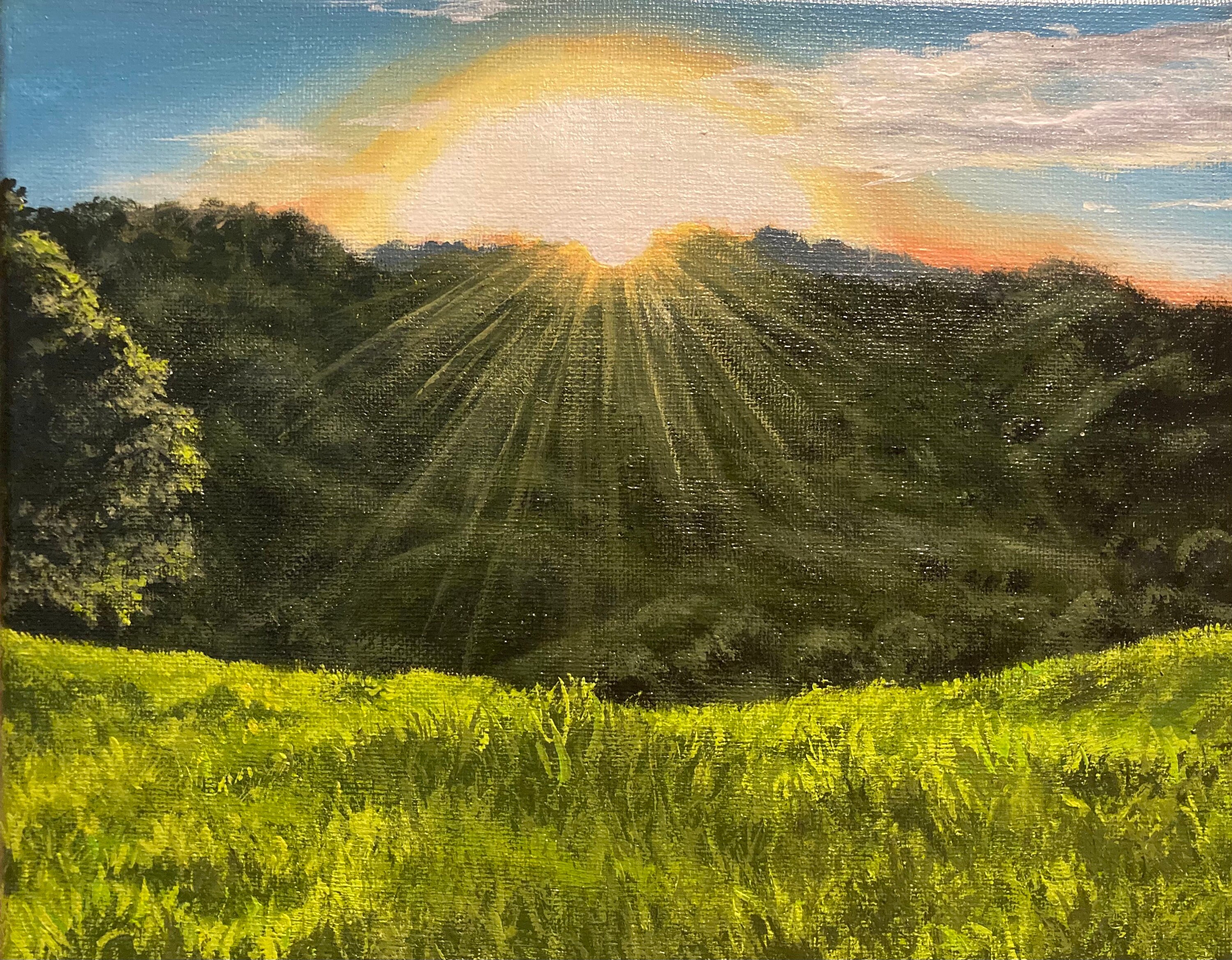 Custom Hand-painted Landscapes Original Copy on Canvas Make It Your Own ...