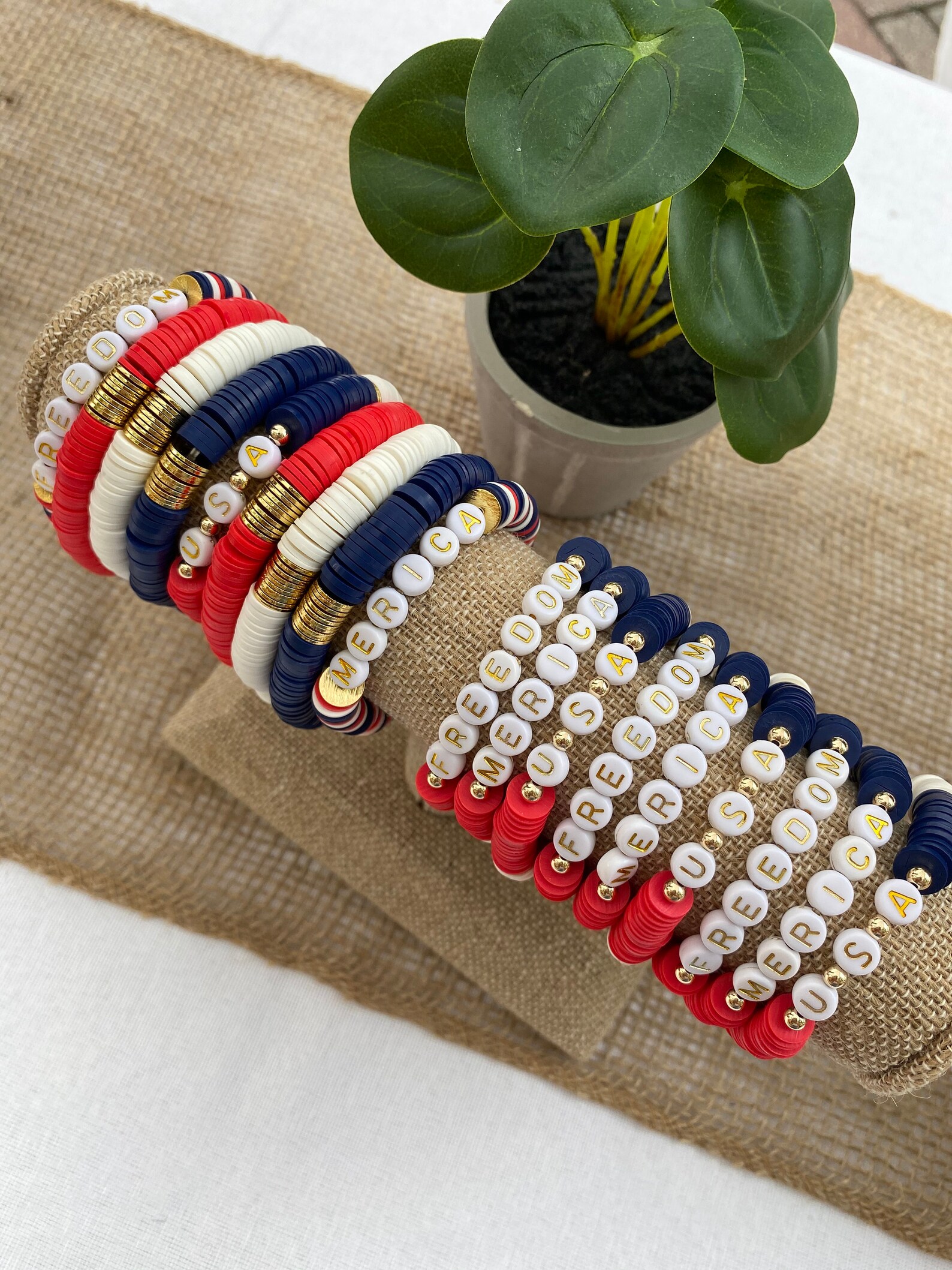 Fourth of July Bracelets July 4th Bracelets USA Bracelets - Etsy