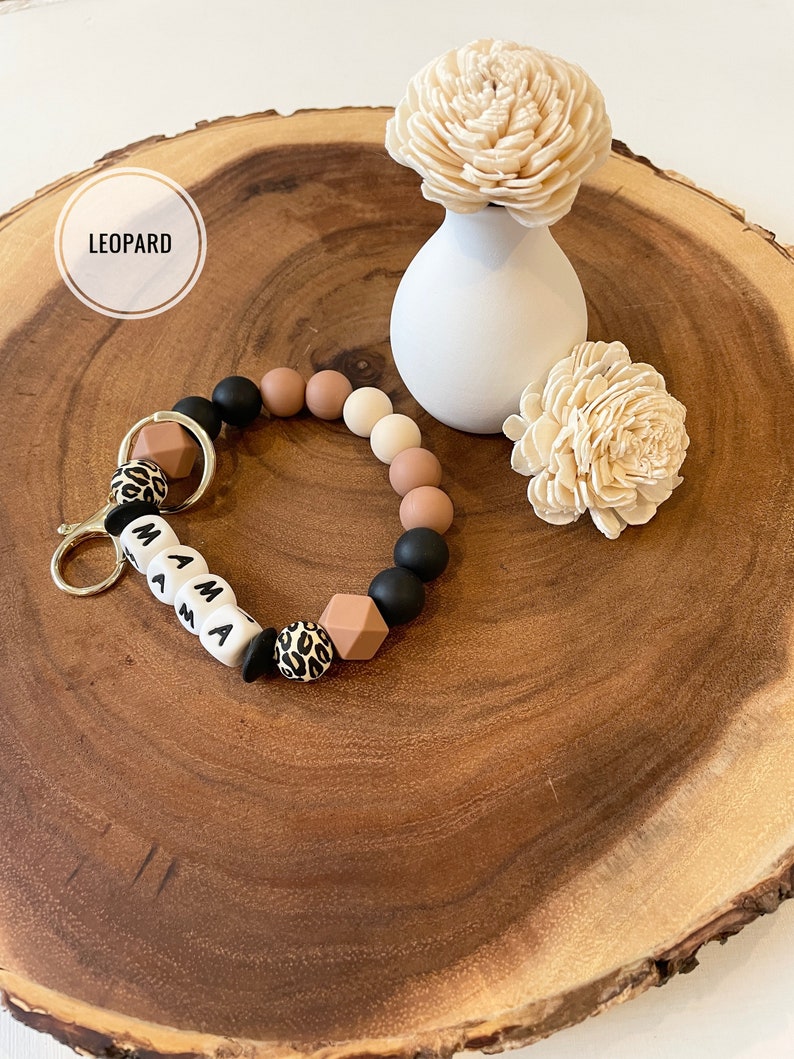 Mama Silicone Keychain Wristlet/custom 4 Letter Keychain/key | Etsy