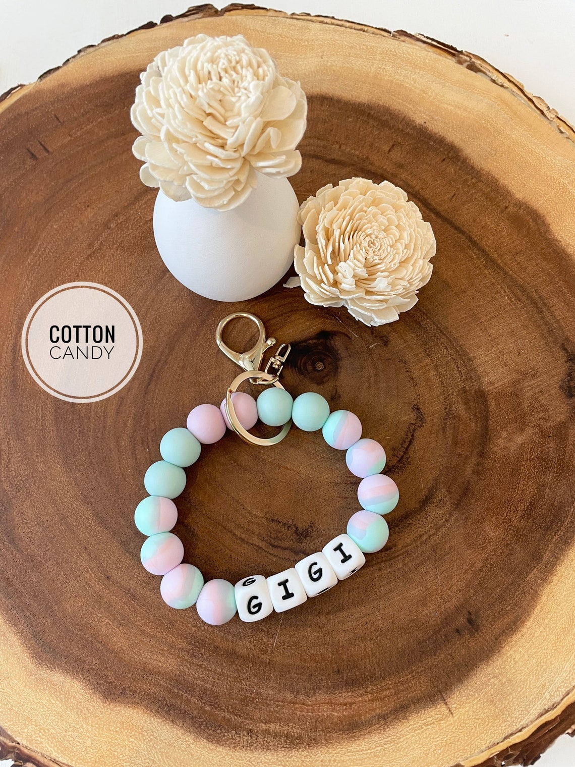 Mama Silicone Keychain Wristlet/Custom 4 Letter Keychain/Key | Etsy
