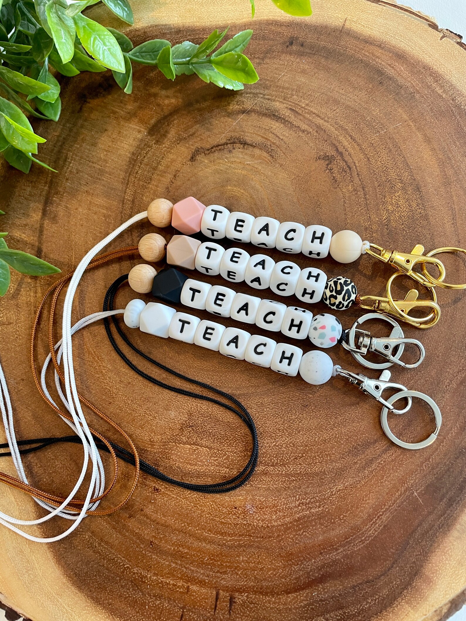 Lanyard/teach/beaded Lanyard/teacher Lanyard/lanyard Necklace - Etsy