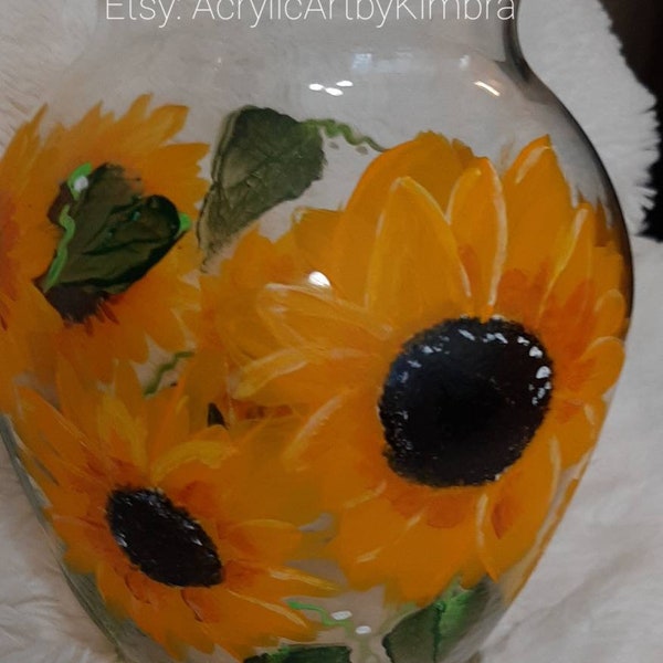 Sunflower Vase - Etsy