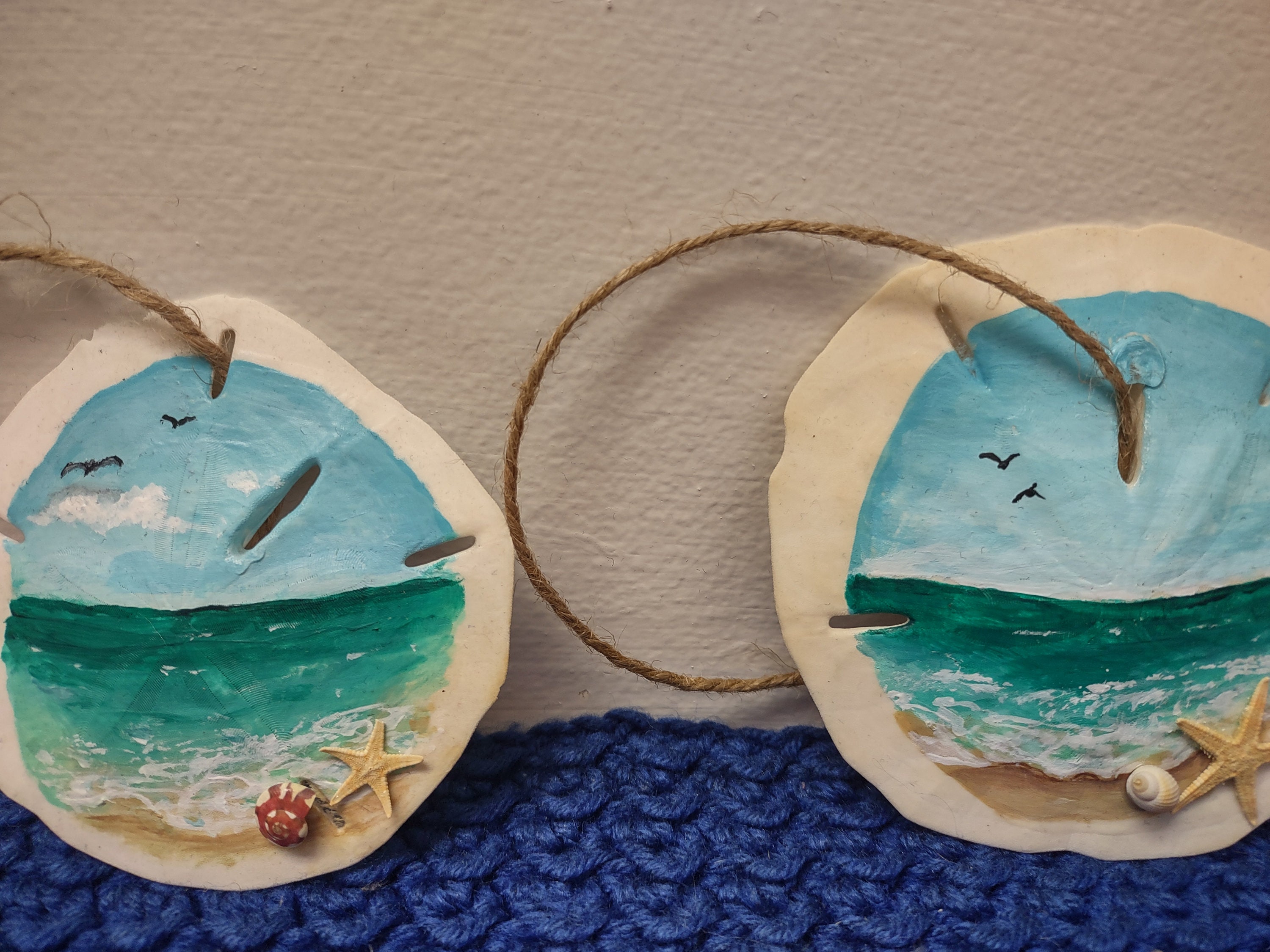 Sand Dollar Hand-painted Ornament - Etsy