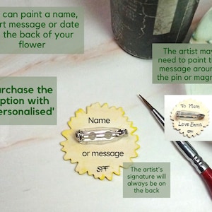 Purple Daisy Pin Badge, Aster Flower Brooch, Handmade Michaelmas Daisy ...